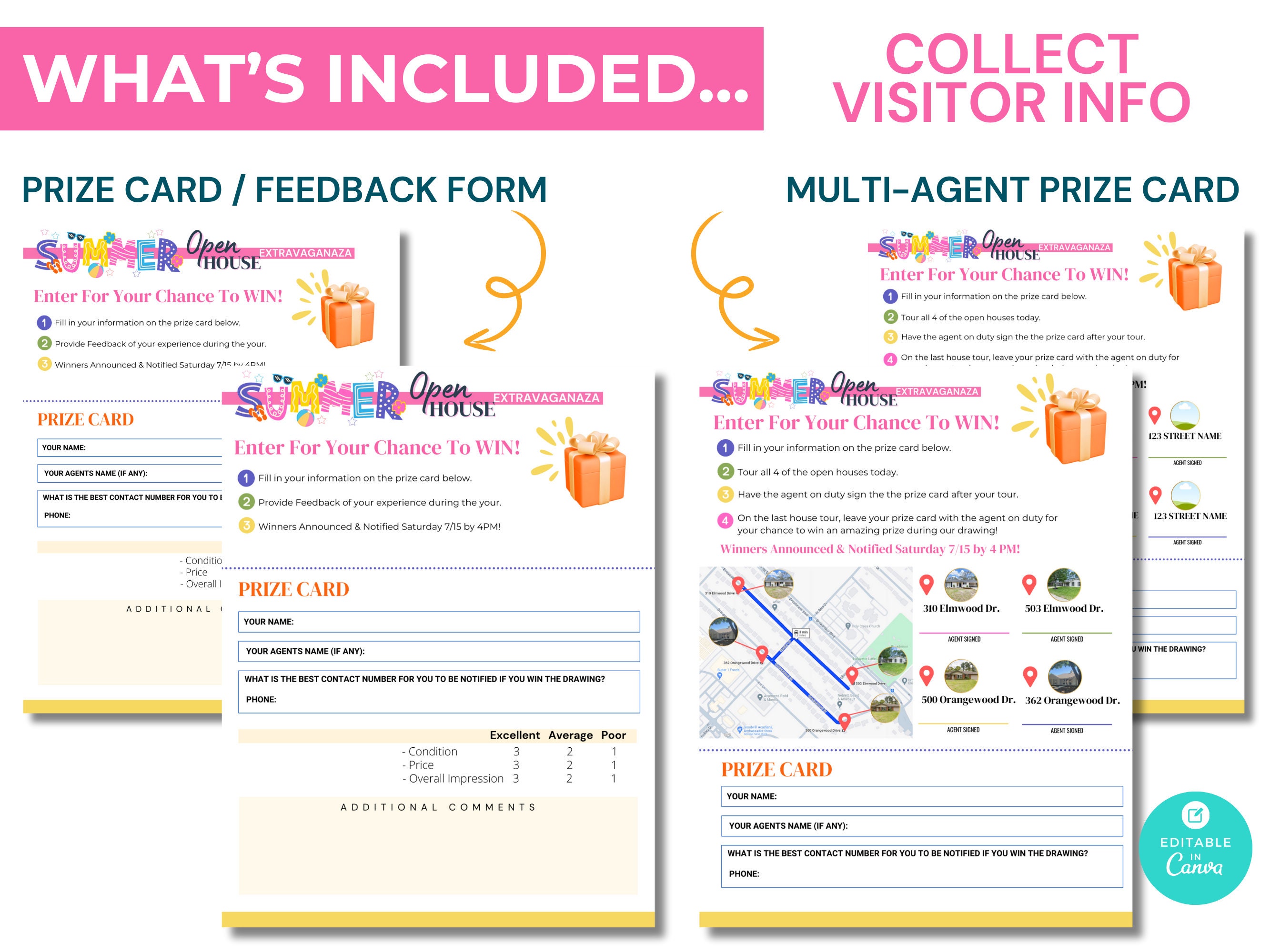 Summer Theme Open House Marketing Kit | Real Estate Marketing | Canva ...