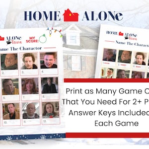 HOME ALONE Movie Night Trivia, Classic Christmas Movie, Family Fun, PDF ...