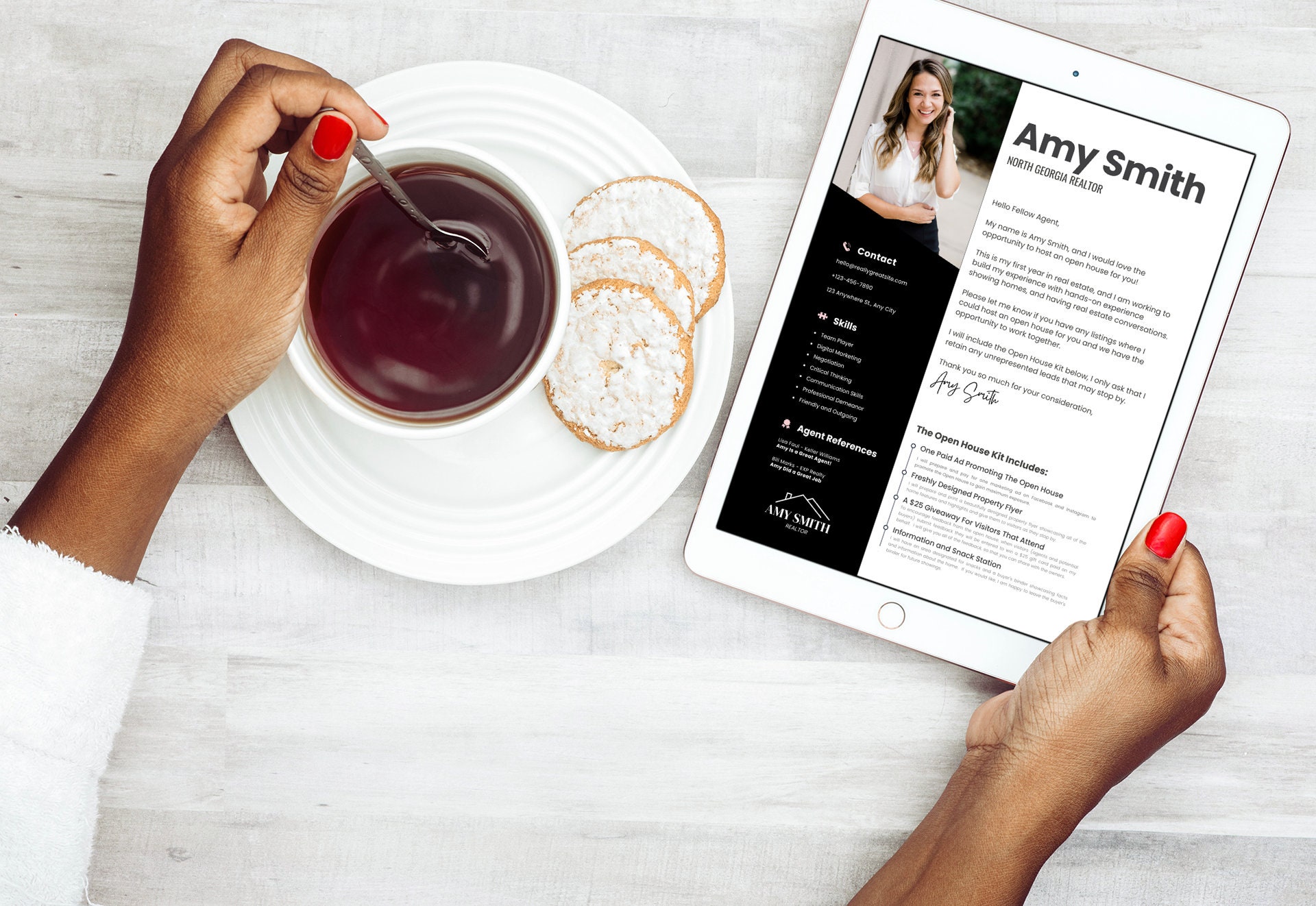 Realtor Host Open House Resume | Canva Templates | Real Estate ...