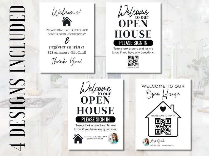 Open House Welcome Sign | Real Estate Marketing | Lead Generating ...