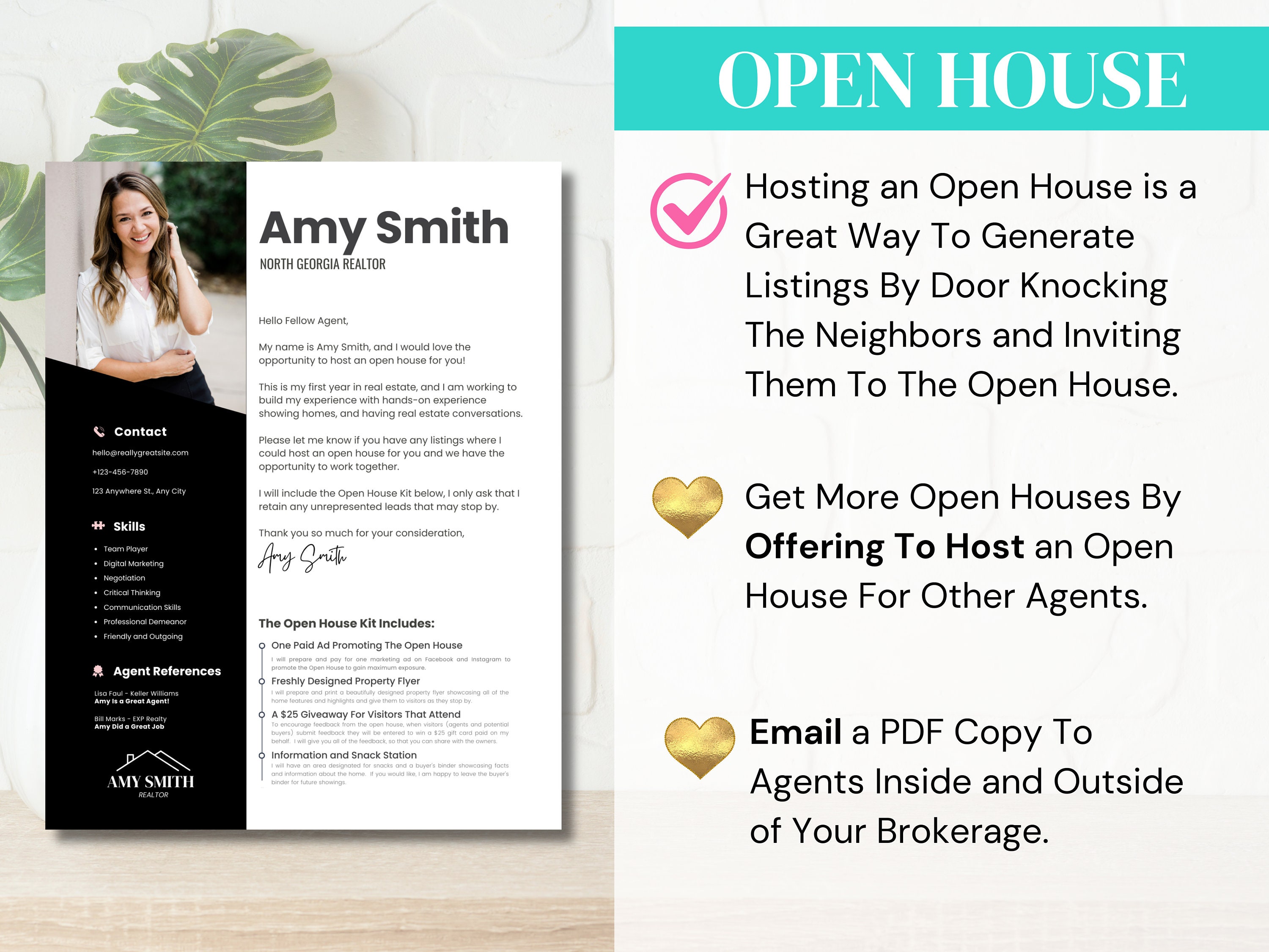 Realtor Host Open House Resume | Canva Templates | Real Estate ...
