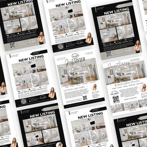 New Listing Marketing Flyer | Canva Templates | Real Estate Marketing ...