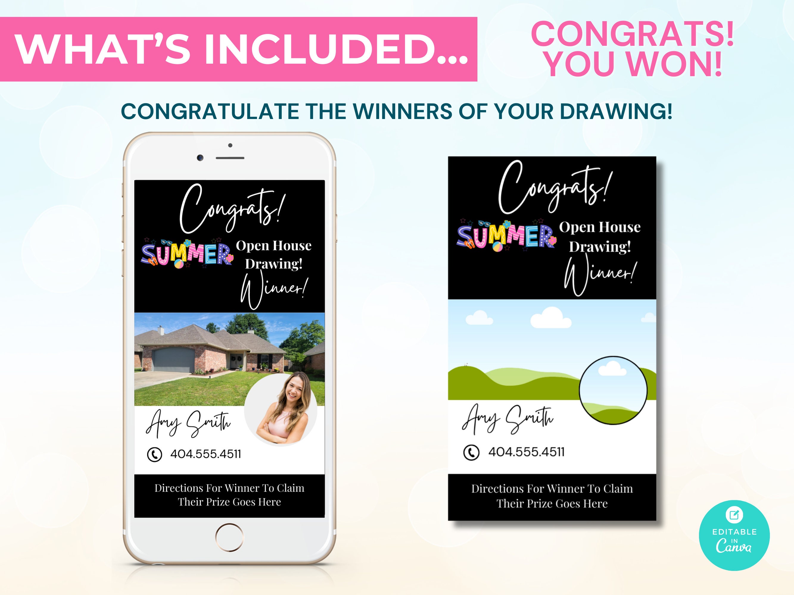 Summer Theme Open House Marketing Kit | Real Estate Marketing | Canva ...