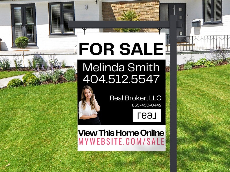 Realtor Yard Sign Bundle Canva Templates Real Estate Marketing Lead ...
