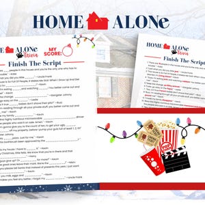 HOME ALONE Movie Night Trivia, Classic Christmas Movie, Family Fun, PDF ...