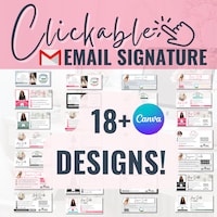 Email Signature Template, Retro Colorful Editable Email Template for ...
