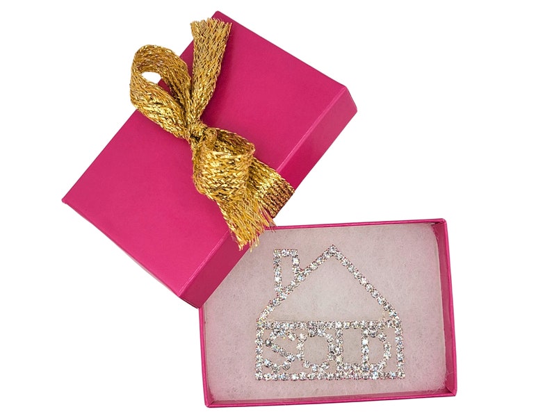 Sold House Rhinestone Pin Realtor Brooch Gifts for Real Estate Agents ...