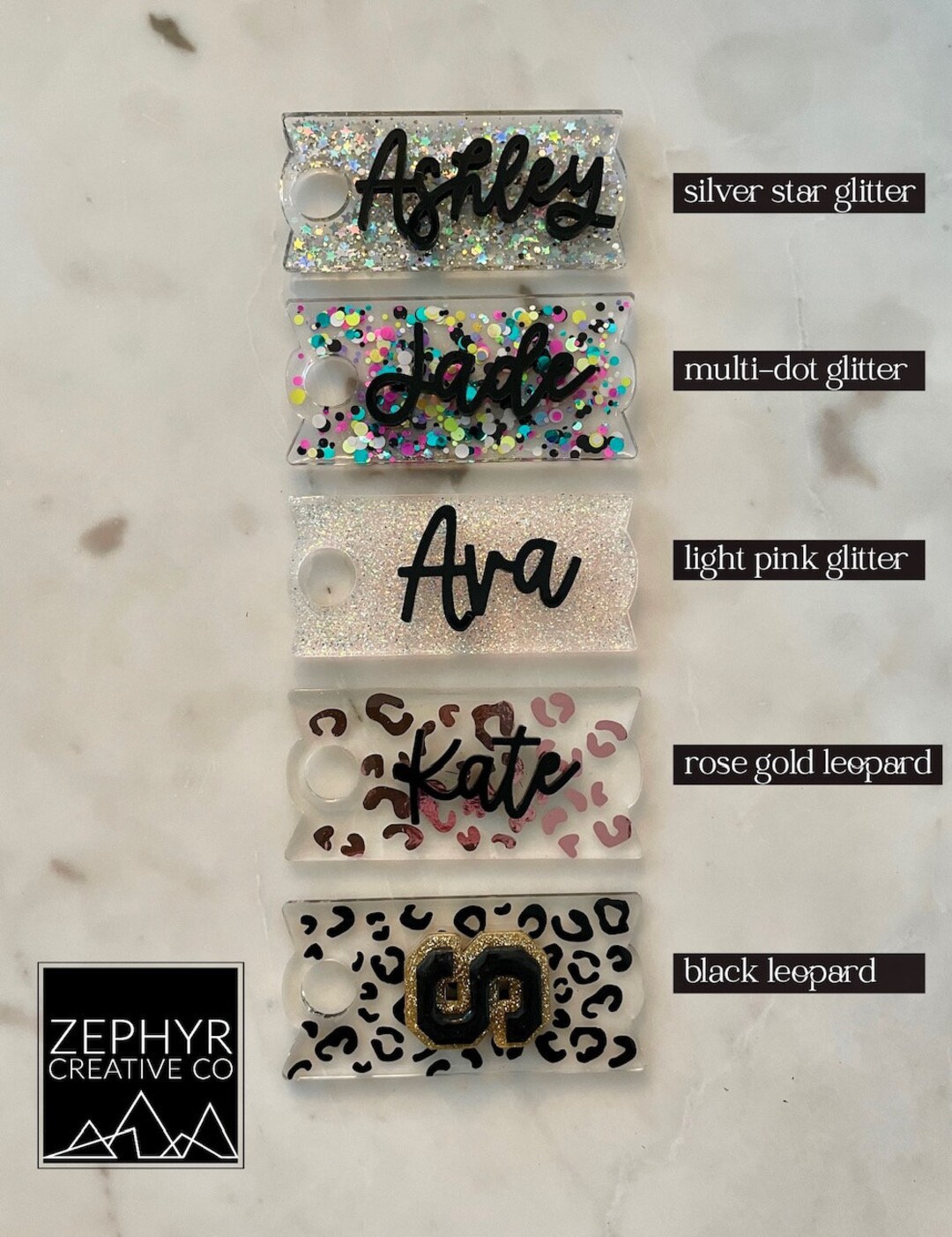 30oz or 40oz Stanley Cup Letter Tag - Etsy