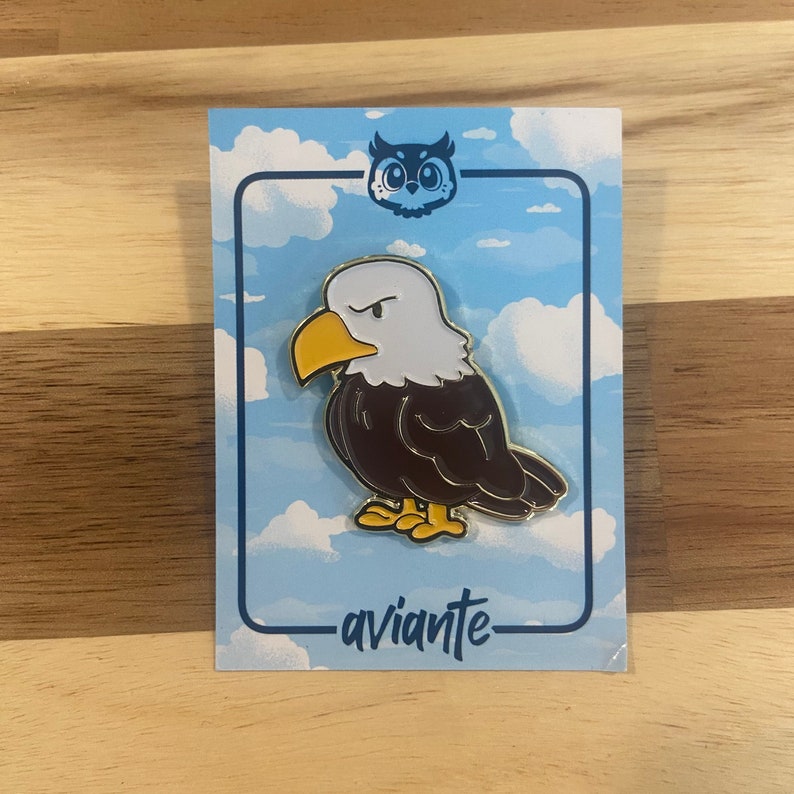 Bald Eagle Enamel Pin ! Lapel Pin Bird Pin Cute Gold Plated Brooch - Etsy