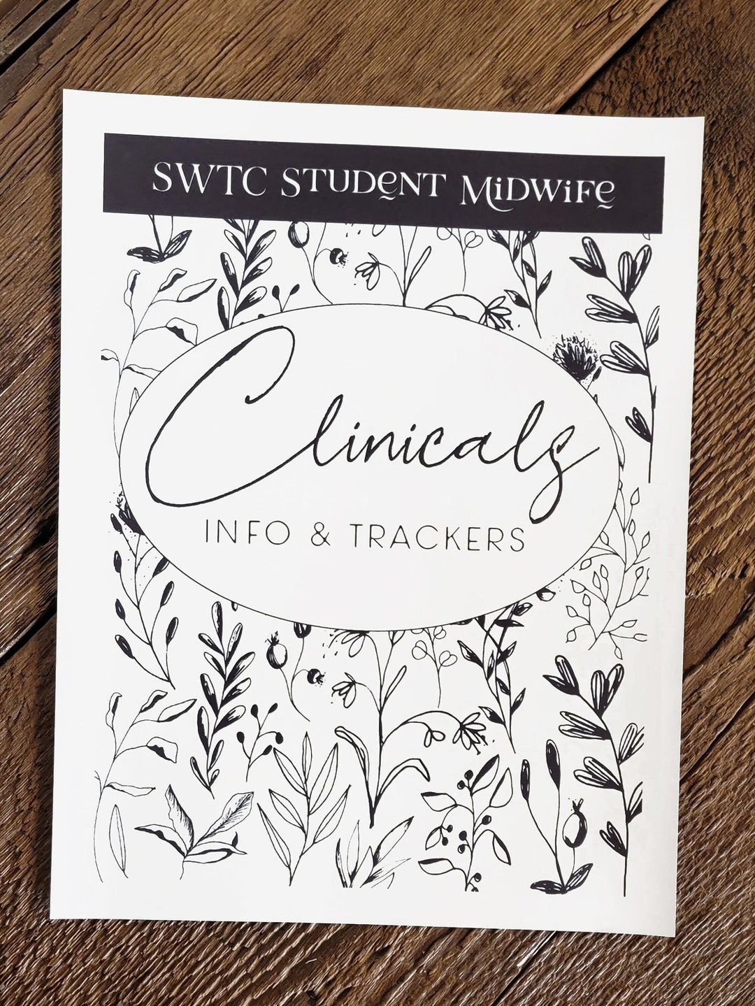SWTC Student Midwife Typhon Notebook - Etsy