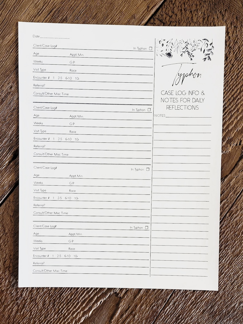 SWTC Student Midwife Typhon Notebook - Etsy