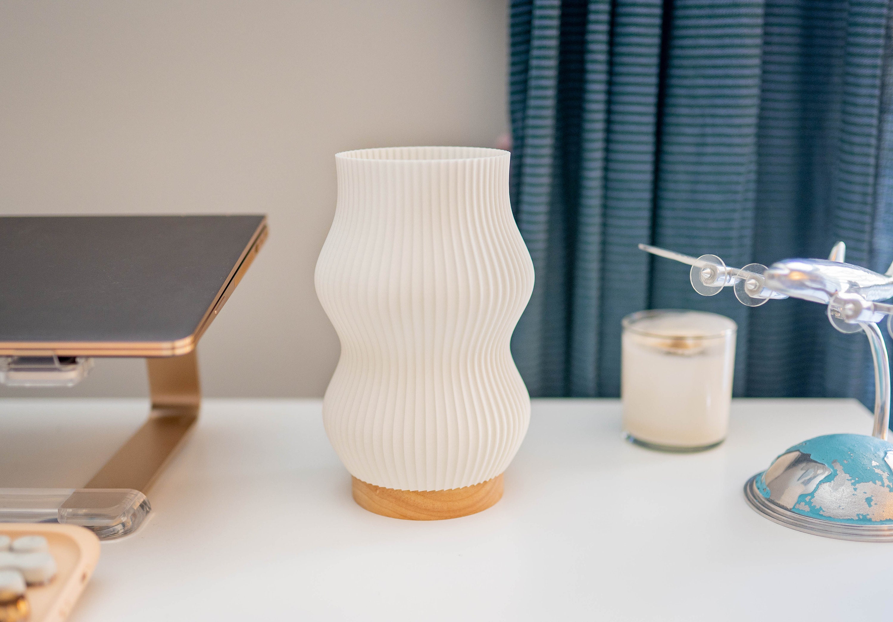 3D Printed Bubble Wave Lamp, Bedside Lamp, Reading Lamp, Desk Lamp - Etsy