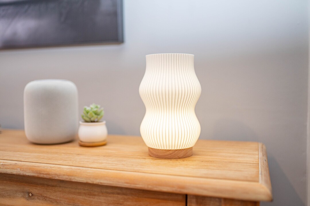 3D Printed Bubble Wave Lamp, Bedside Lamp, Reading Lamp, Desk Lamp - Etsy
