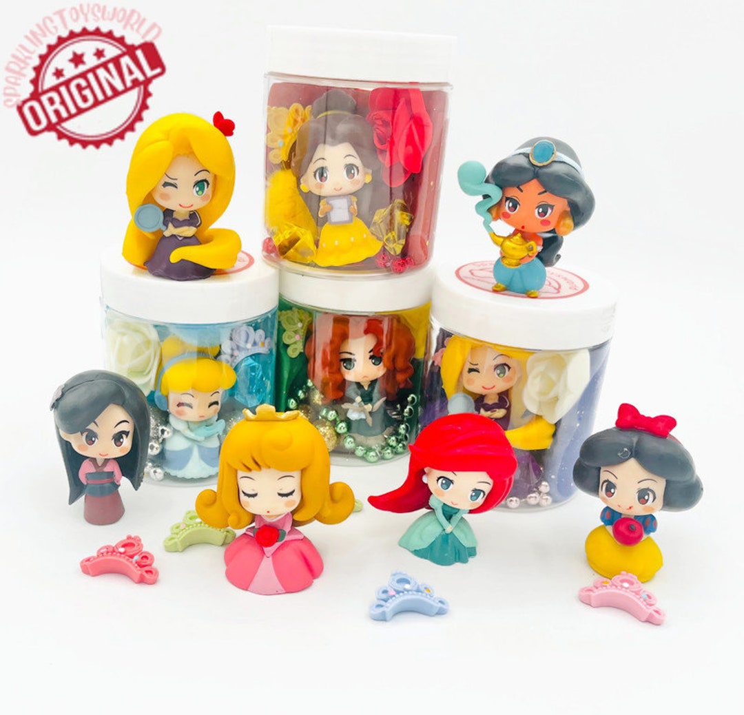 Inspired Princess Playdough Jar, Playdough Jars, Playdough Sensory Kit ...