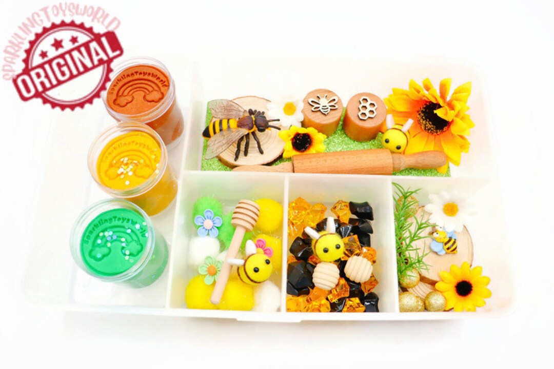 New Bee Play Dough Kit, Bee Sensory Kit, Playdough Kit, Sensory Kit ...