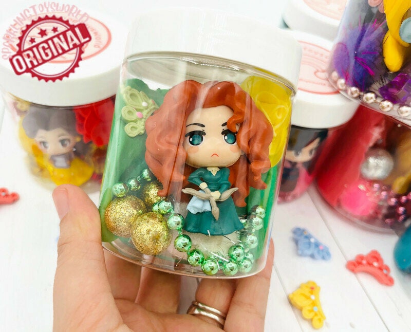 Inspired Princess Playdough Jar, Playdough Jars, Playdough Sensory Kit ...