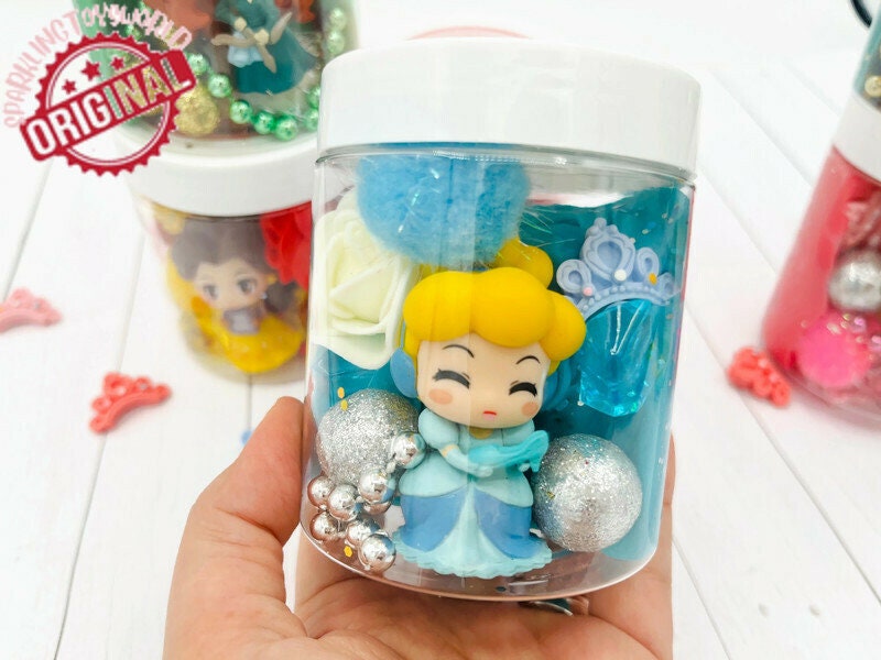 Inspired Princess Playdough Jar, Playdough Jars, Playdough Sensory Kit ...