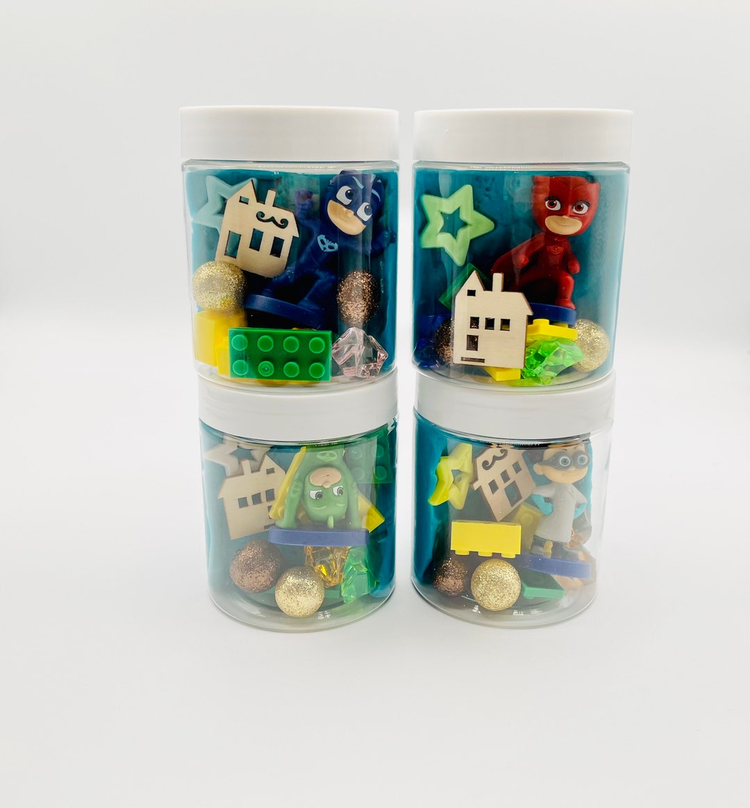 Pj Masks Playdough Jar, Sensory Kit, Playdough Sensory Kit, Sensory Bin ...