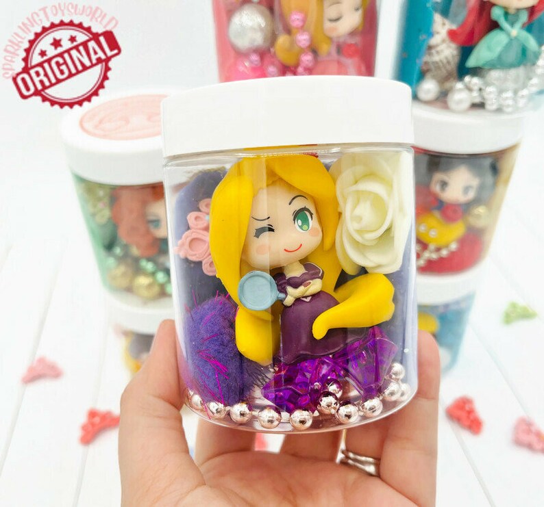 Inspired Princess Playdough Jar, Playdough Jars, Playdough Sensory Kit ...