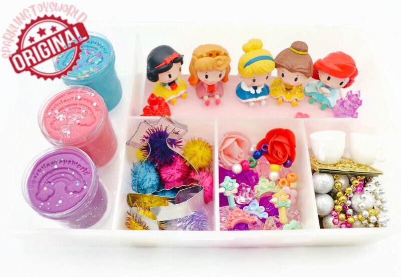 Playdough Kit, Princess Playdough Kit, Princess Sensory Kit, Playdough ...