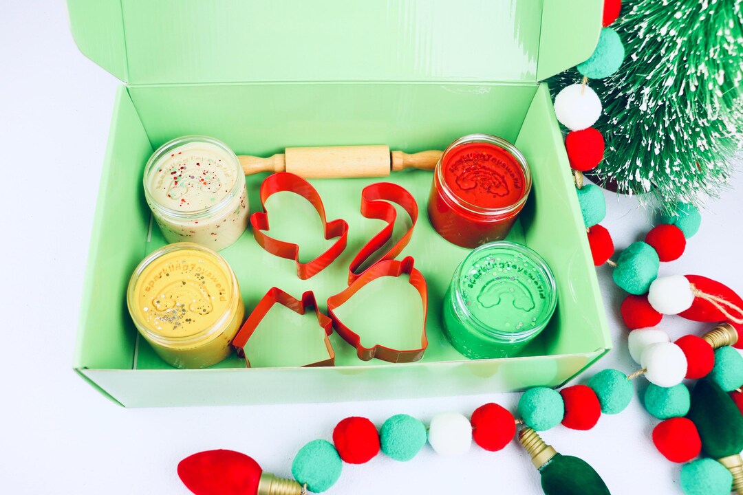 Christmas Playdough Kit, Christmas Play Dough Kit, Christmas Play Doh ...