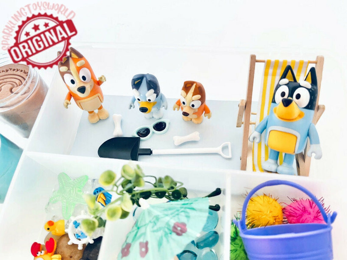 Playdough Kit, Inspired Bluey Playdough Kit, Playdough Sensory Kit ...