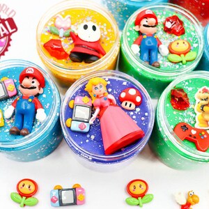 Mario Party Favors, Inspired Mario Playdough Kit, Play Dough Jar ...