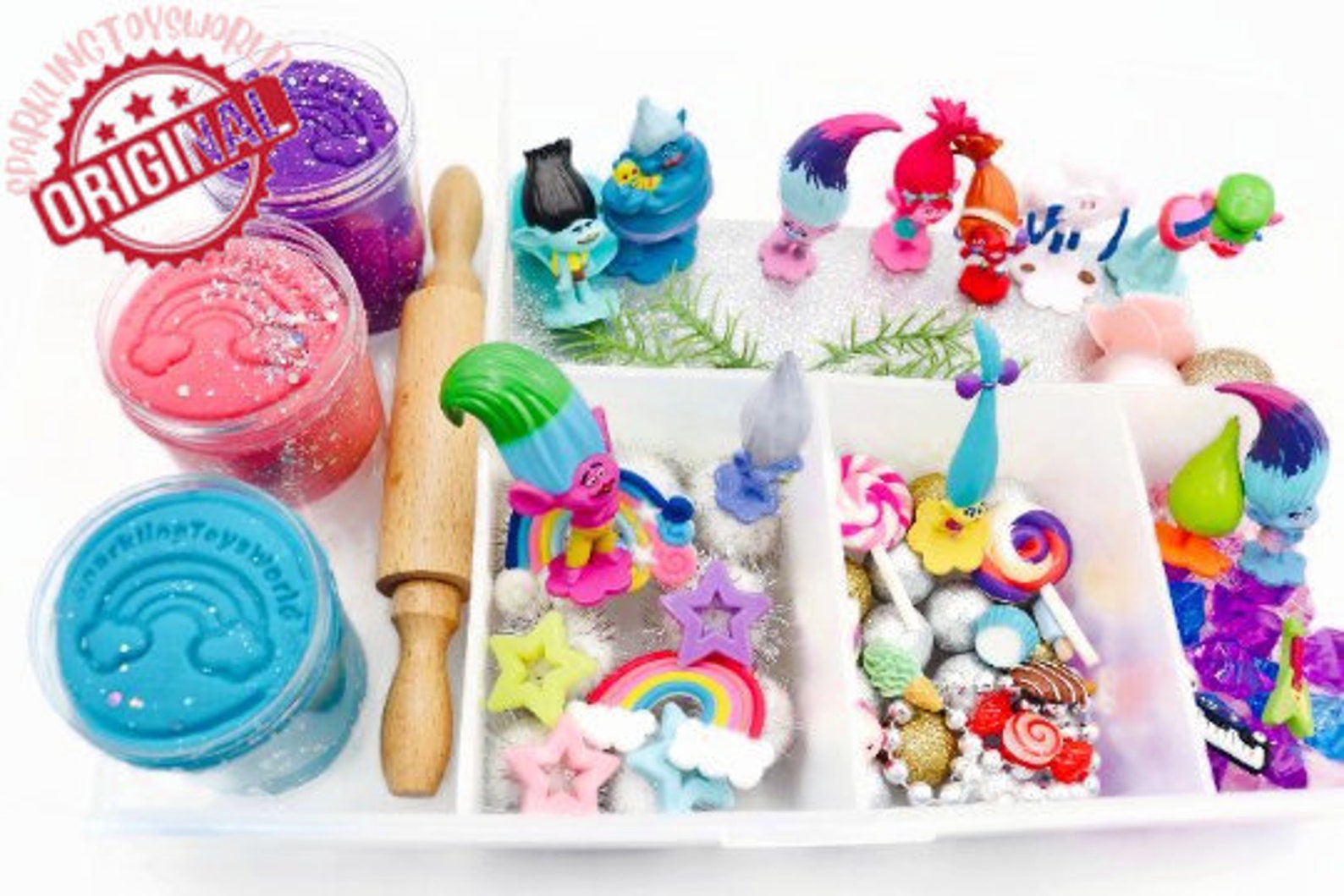 Trolls Playdough Kit, Trolls Sensory Kit, Playdough Sensory Kit ...