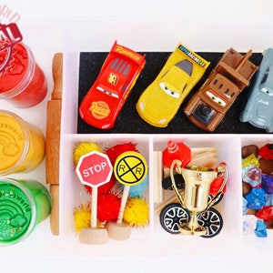 Cars Play Dough Kit, Play Dough Kit, Playdough Sensory Kit, Cars ...