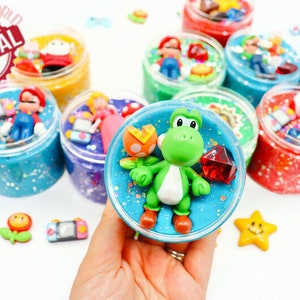 Mario Party Favors, Inspired Mario Playdough Kit, Play Dough Jar ...