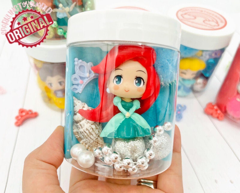 Inspired Princess Playdough Jar, Playdough Jars, Playdough Sensory Kit ...