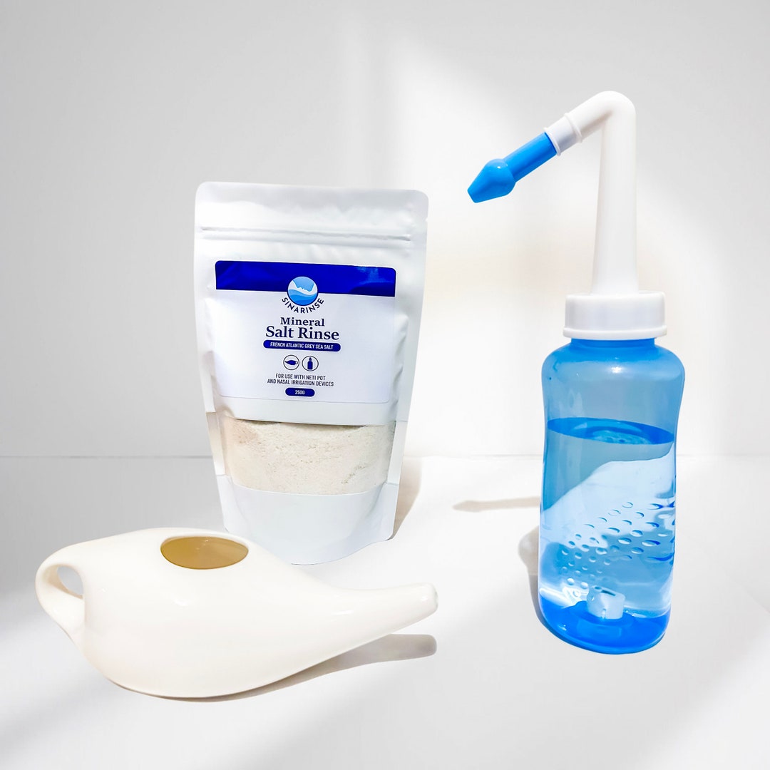 Sinarinse Mineral Sea Salt Rinse 250g for Use With Neti Pot and Neilmed ...