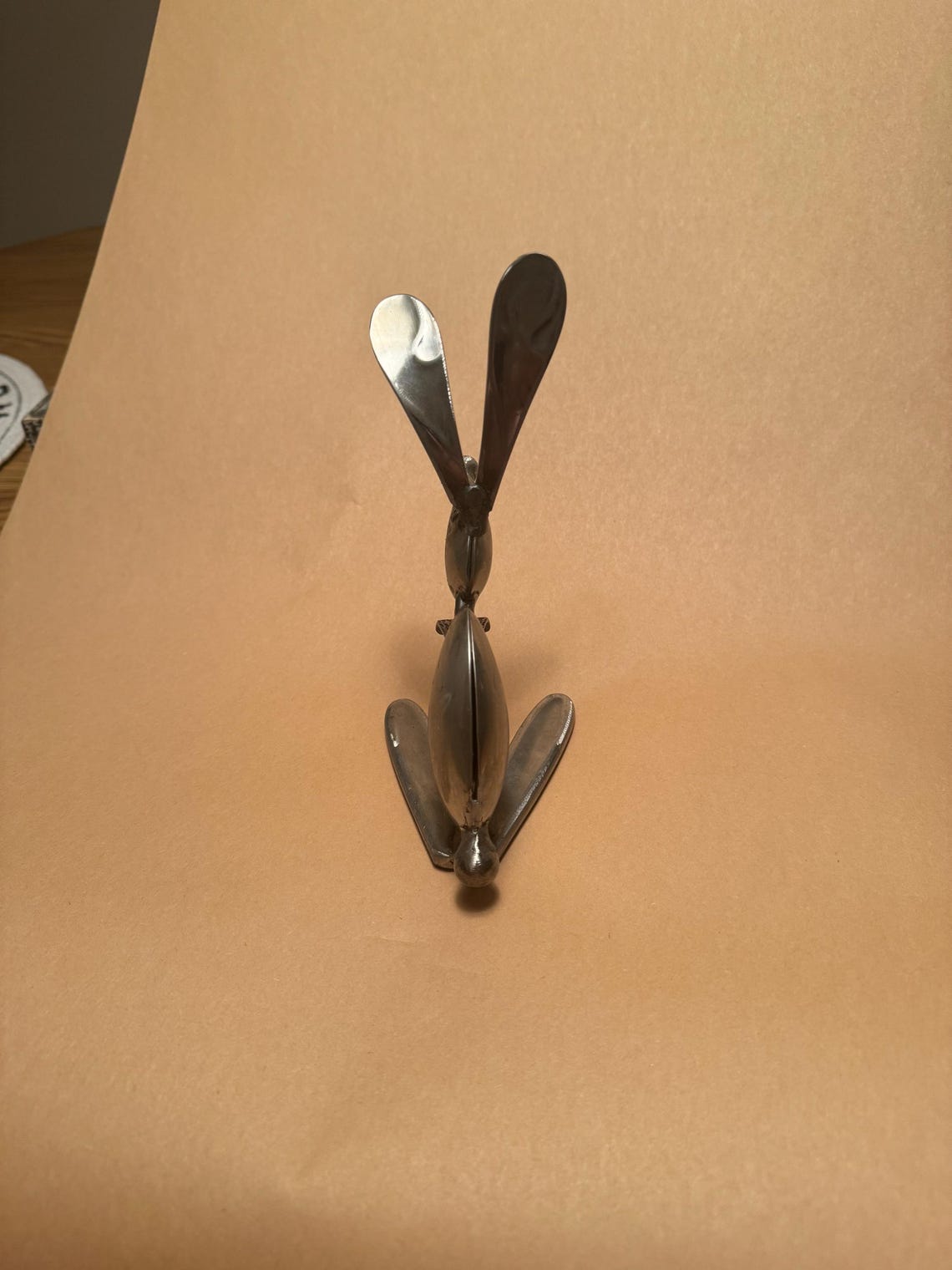 Silverware Metal Rabbit, Metal Art - Etsy