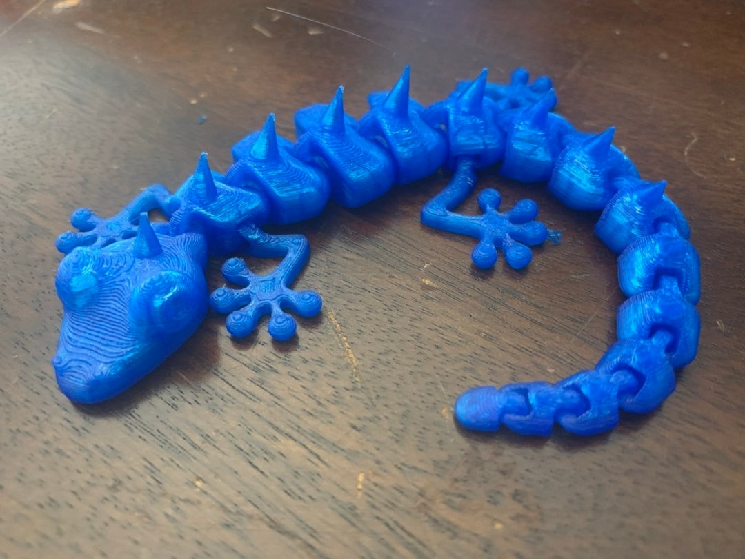 3D Printed Moving Gecko Toy - Etsy
