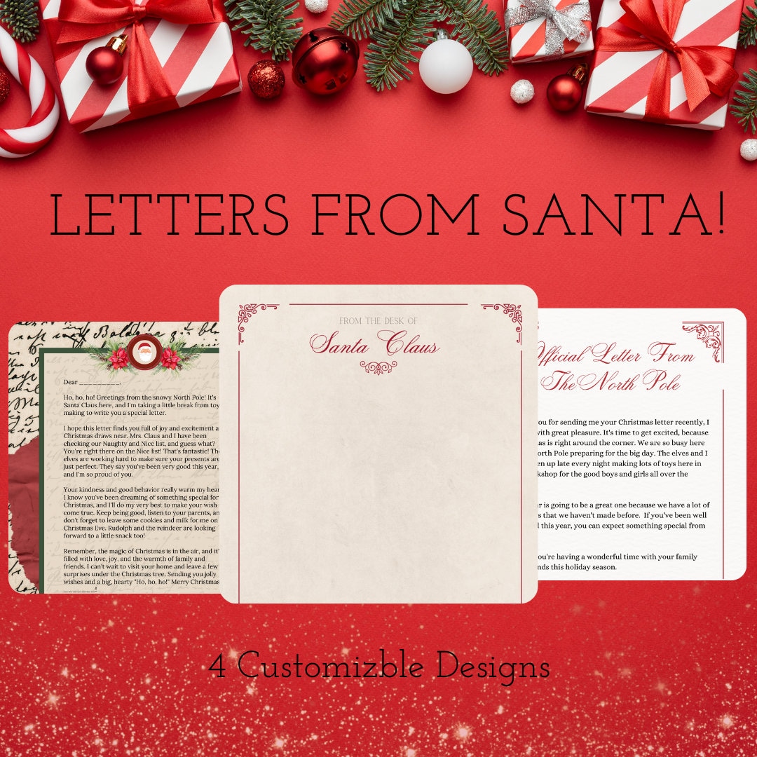 Letter FROM Santa - Customizable Letter From Santa - Personalized ...