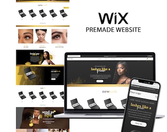 Hair Stylist Template, Beauty Wix Website, Premade Wix Template ...