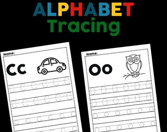 ABC Tracing Worksheet for Kids Fun and Educational Alphabet Learning ...