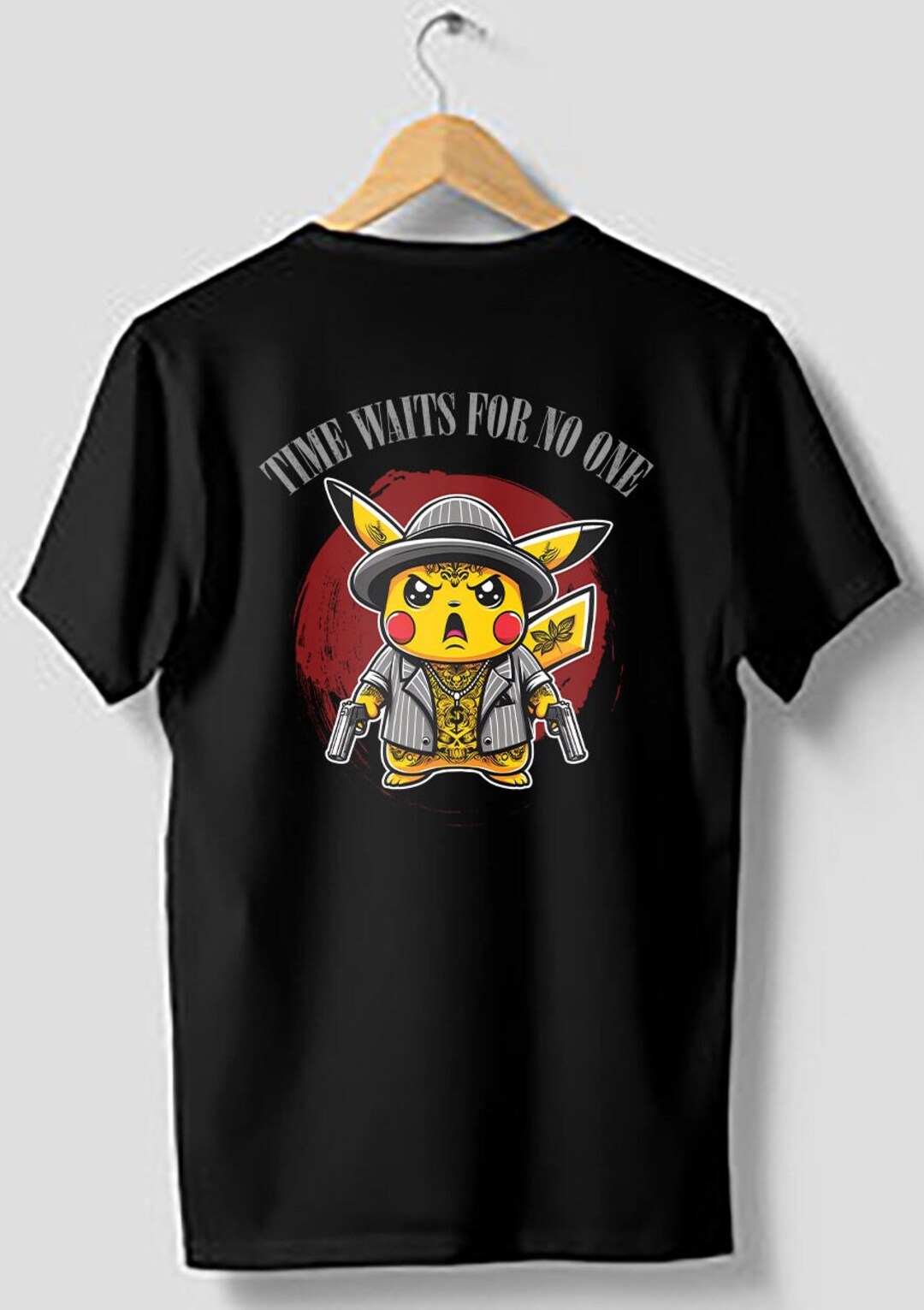 Pikachu Pikachu Gift Gaming Shirt T-shirt Pikachu Figure Pikachu Fabric ...