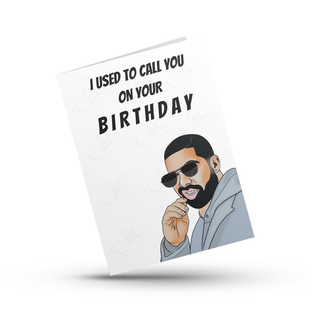 Drake Birthday Card, Personalized Drake Birthday Card, Funny Drake ...
