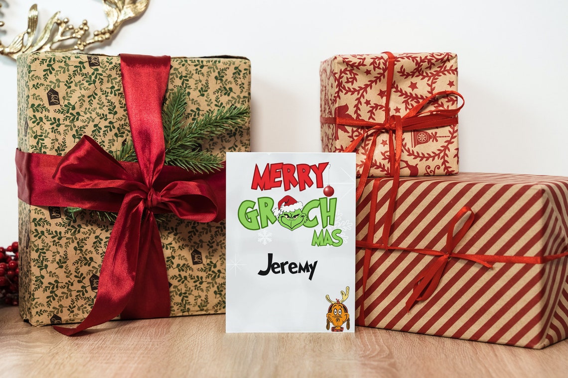 Grinchmas Editable Printable Christmas Card Grinch Christmas - Etsy