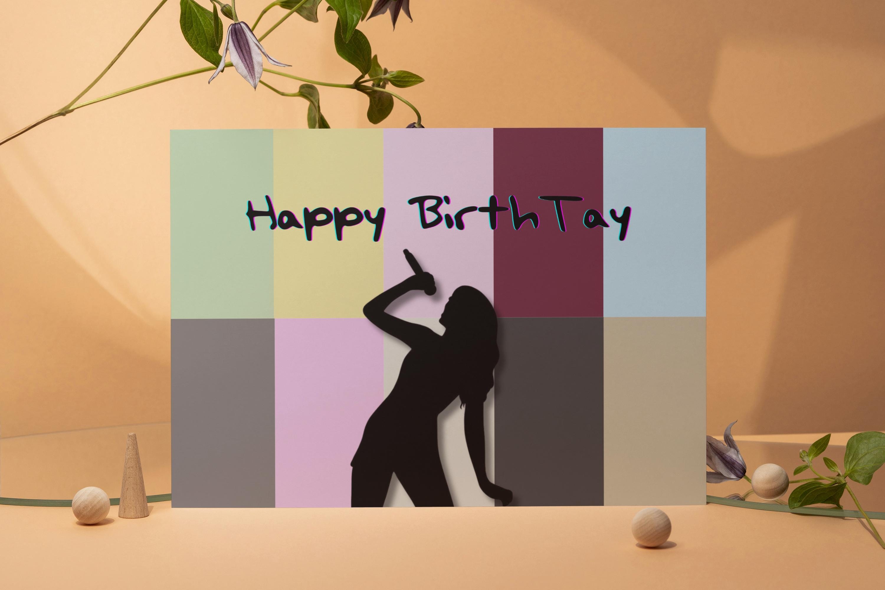 Happy Swifttay, Taylor Swift Album Cover Birthday Card, Swiftie ...