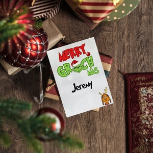 Grinchmas Editable Printable Christmas Card, Grinch Christmas Printable ...