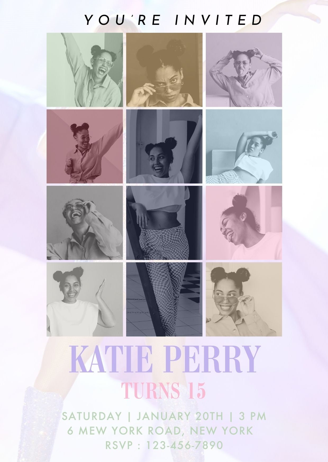 Taylor Swift Personalised Birthday Invitation - Etsy