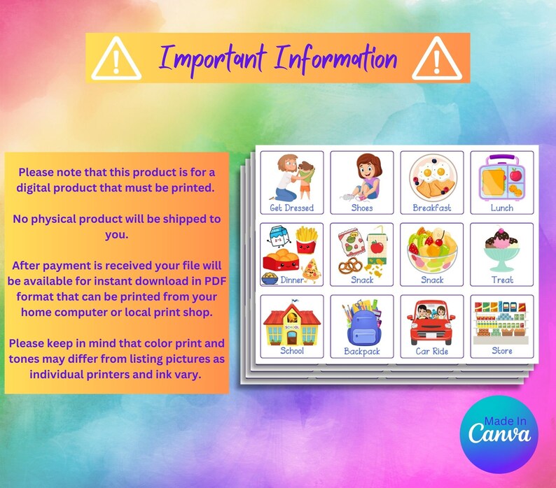 Printable First Then Board/non Verbal Assisted Communication/picture ...