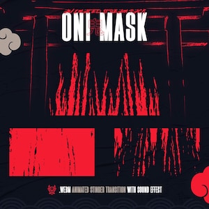 Oni Mask Animated Stream Package: Twitch, Youtube, Kick, Stream ...