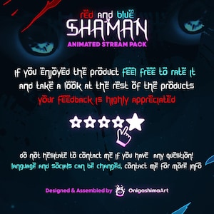Shaman Animated Stream Package: Twitch, Youtube, Kick, Stream Overlays ...