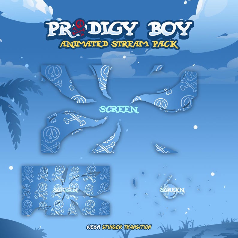 Prodigy Boy Animated Stream Package: Twitch, Youtube, Kick, Stream ...