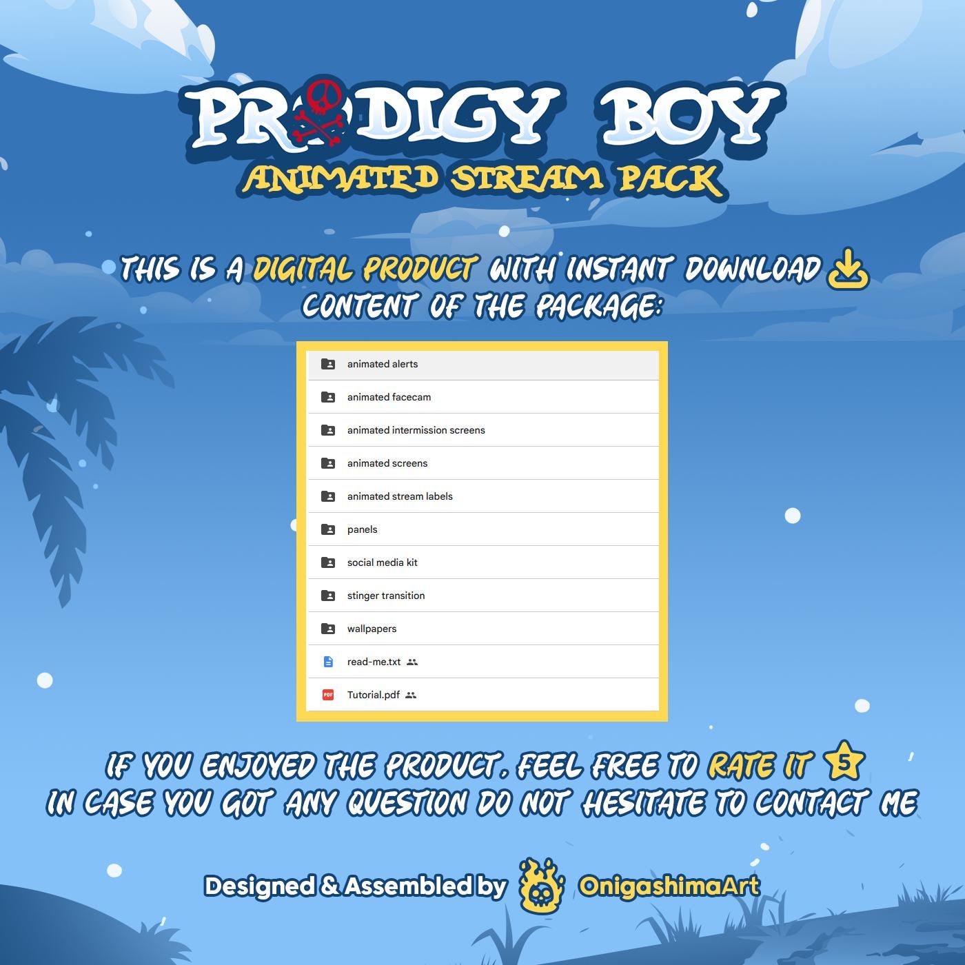Prodigy Boy Animated Stream Package: Twitch, Youtube, Kick, Stream ...