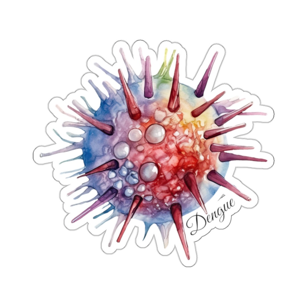 Dengue Virus Sticker | Glossy Science Lab Decor - Etsy