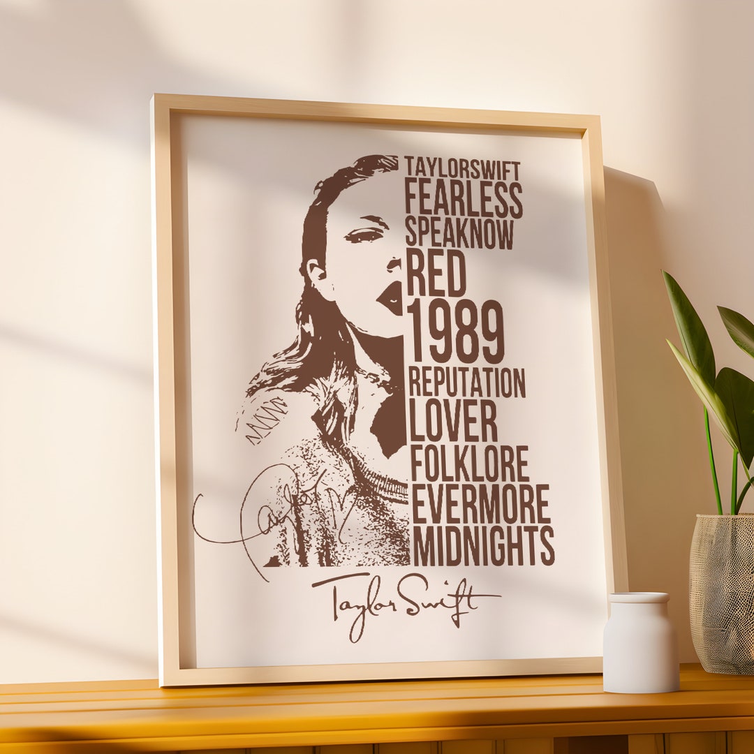 THE ERAS TOUR Print, Taylor Swift Print, Wall Art for Swiftie Taylor ...